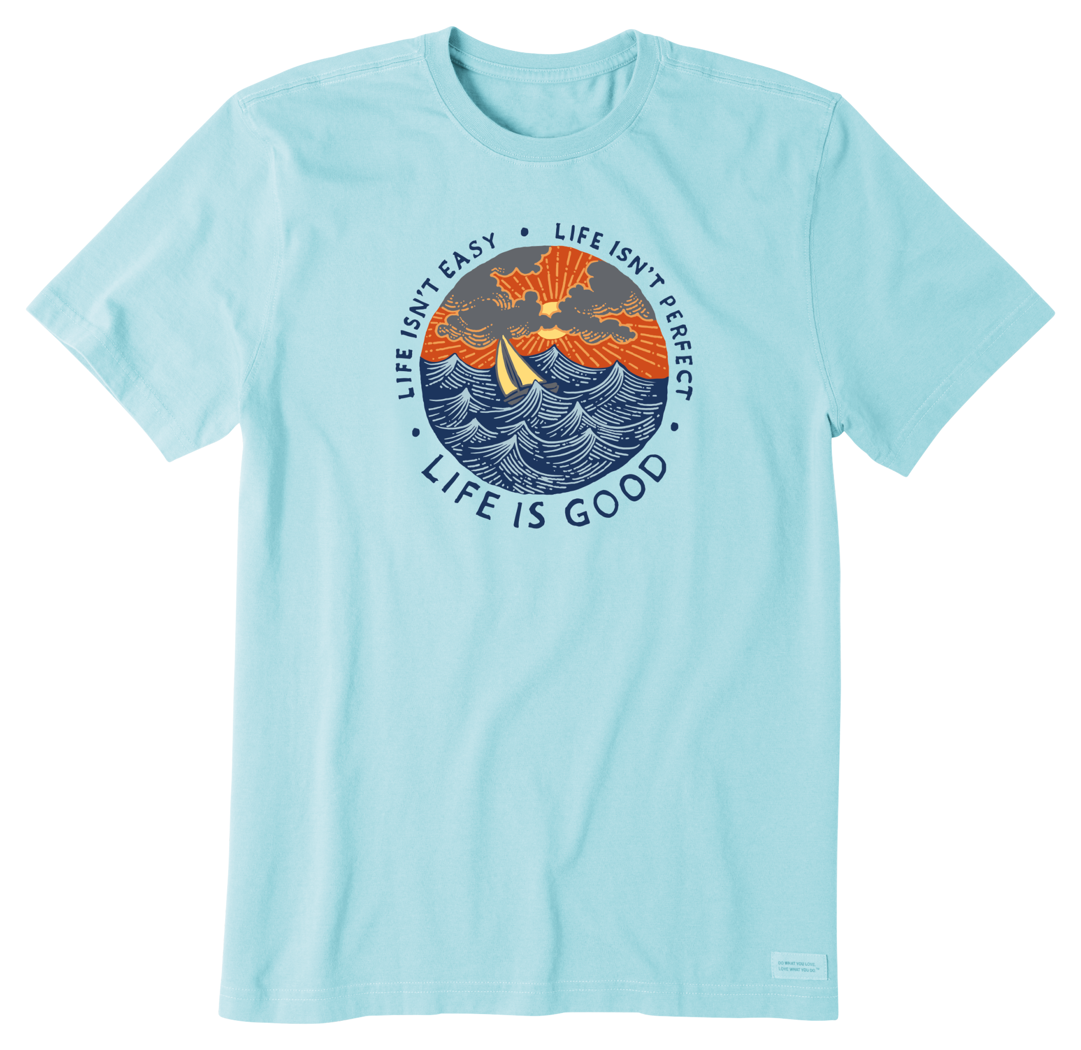 Life is Good Life Isn't Easy Life Isn't Perfect Short-Sleeve Shirt for ...